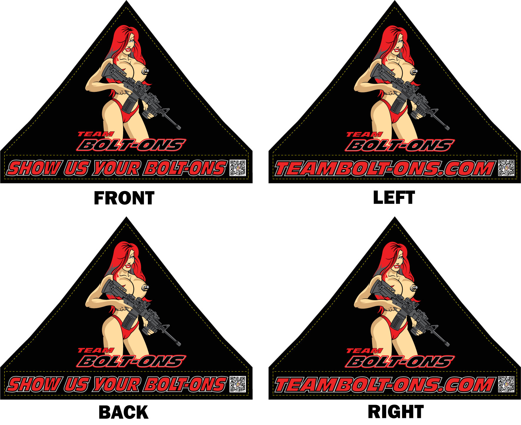 AR-15 JESSE 10X10 CANOPY TOP - Team Bolt-Ons